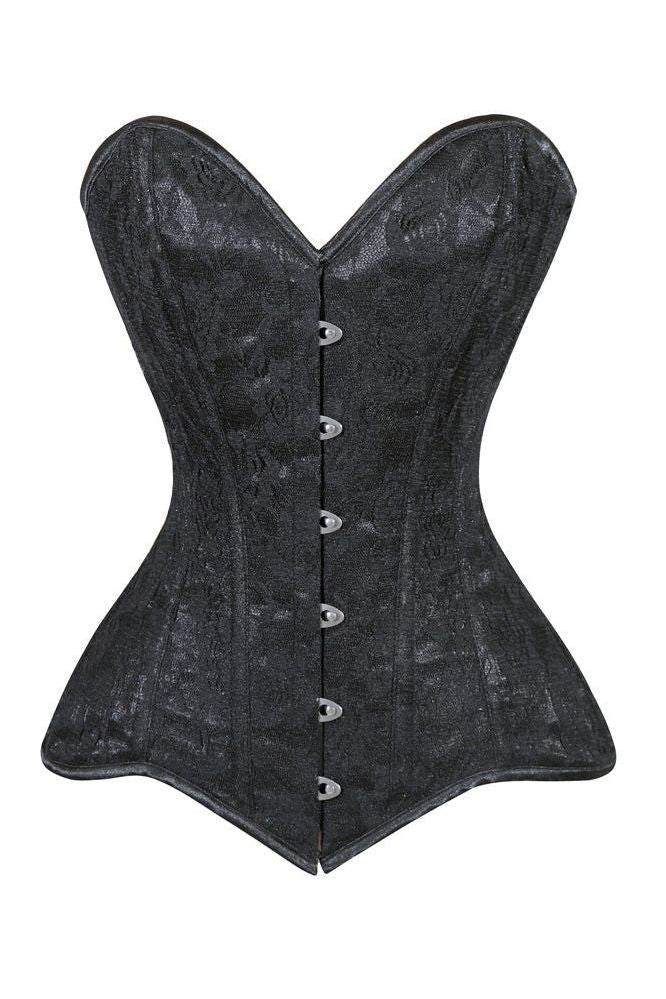 Daisy Corsets Lavish Black Lace Overbust Corset Sweetheart Neckline ...